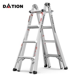 17ft Household Multifunctional A-type Ladder Straight Ladder - Bed Bath ...