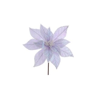 Set of 12 Purple Metallic Iridescent Periwinkle Artificial Christmas ...