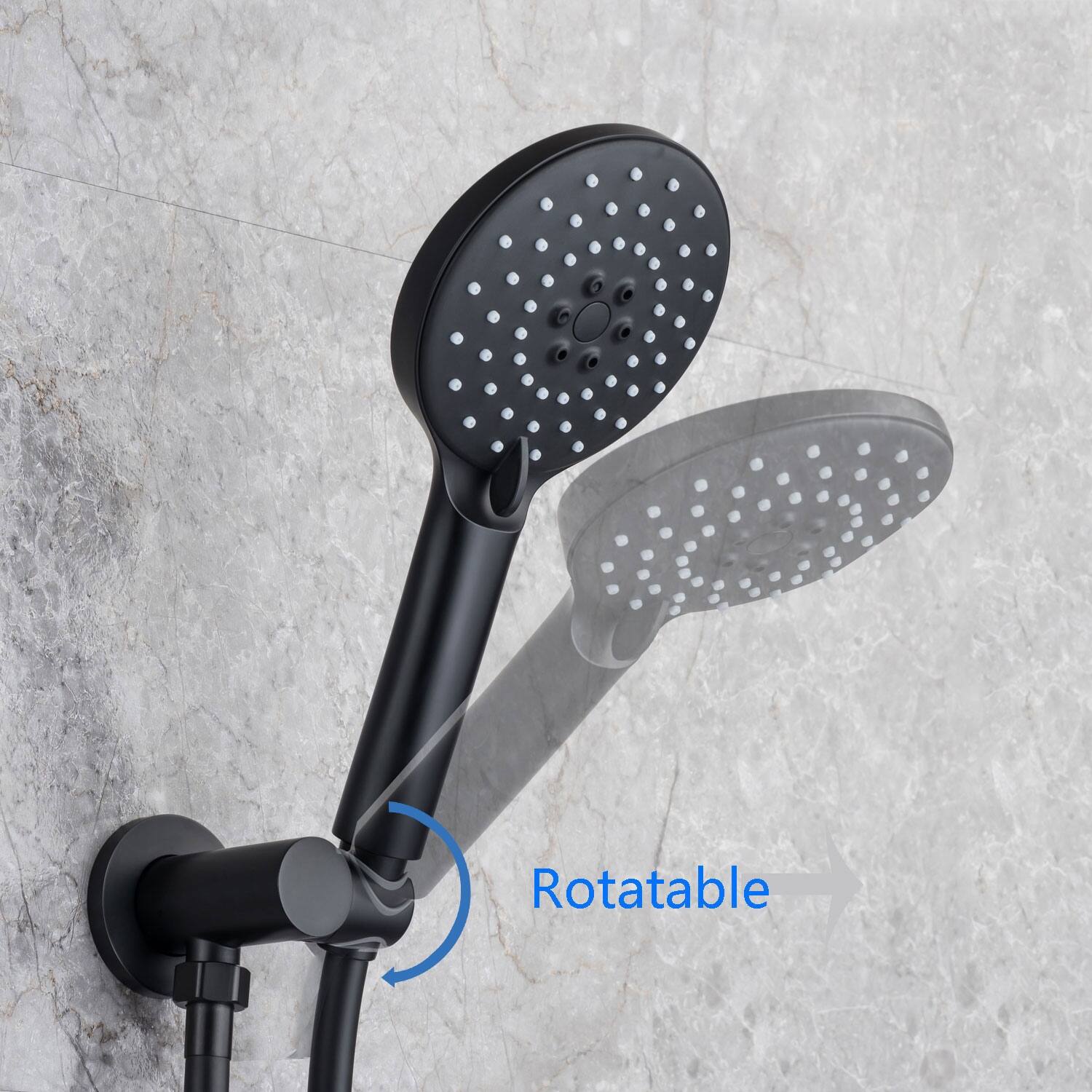 Rainlex Wall Mounted Three Function Shower System Rainfall Shower Head