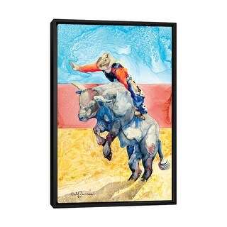 iCanvas "Bull Rider" by Caly Garris Framed Canvas Print - Bed Bath ...