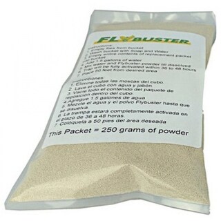 FlyBuster 25094 Commercial Fly Trap Non-Toxic Bait Refill Packet, 250 ...