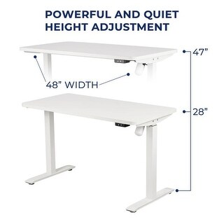 Electric Height Adjustable Desk Home Basic Series 24*48 inch Black ...