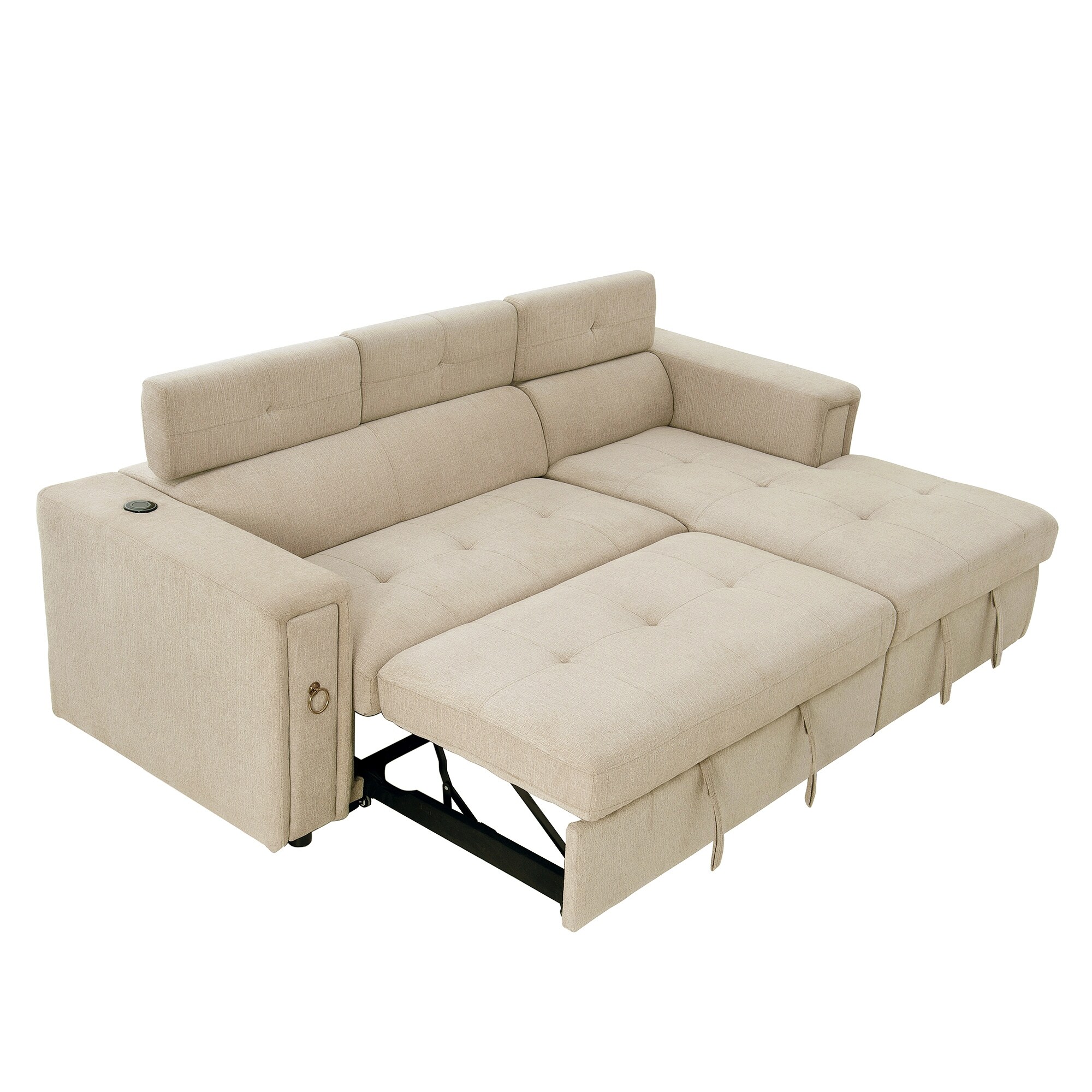 Corner sofa bed with adjustable headrest store