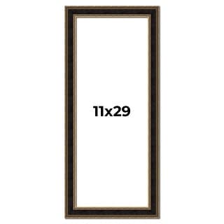 11x29 Frame Gold Antique Vintage Sold Wood Picture Frame | 1.75 Inch ...