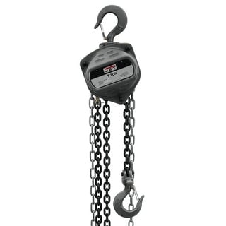 Jet S90-100-15 Contractor 1 Ton Hand Chain Hoist with 15 Foot Lift & 2 ...