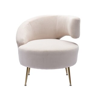 Upholstered Symmetrical Accent Chair,Leisure Chair with Golden feet ...