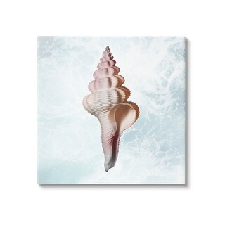 Stupell Ocean Waves Conch Shell Canvas Wall Art, Design by Marcus Prime ...
