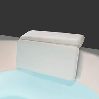 Suction cup non-slip PU waterproof sponge bath pillow - White - Bed ...