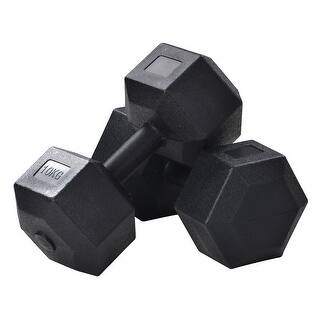 Vinyl Weights Dumbbell Set , Total 44lbs , 22Lbs Each , Two In Total ...