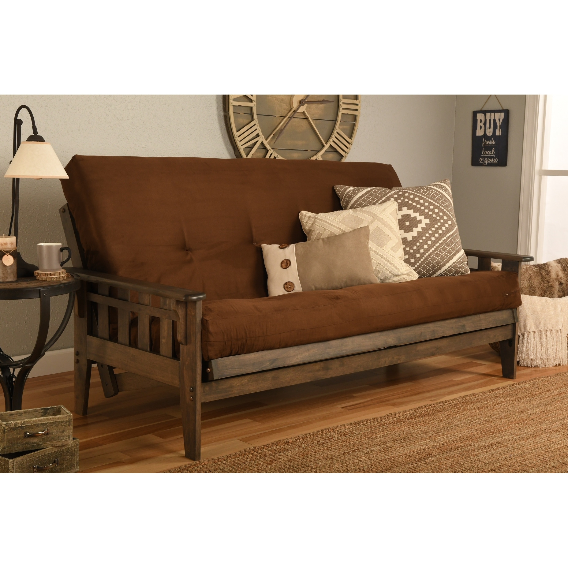 Full size futon bed set store