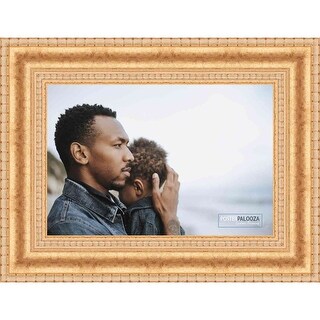 16x11 Traditional Gold Complete Wood Picture Frame with UV Acrylic ...