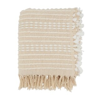 Boho Chic Textured Stripe Fringe Throw Blanket - Bed Bath & Beyond ...