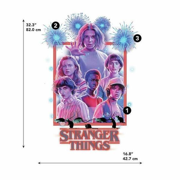 Stranger Things Peel And Stick Giant Wall Decals by RoomMates - Bed ...