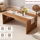 Foldable Bamboo Floor Coffee Table, Portable and Easy Storage, No ...