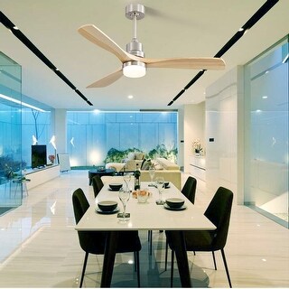 Versatile Noiseless Ceiling Fan with Smart Dimmable LED Light - Bed ...