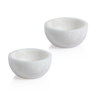 Baltic MultiServe White Alabaster Bowls, Set of 2 - Bed Bath & Beyond ...