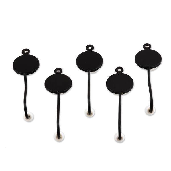 Novica Handmade Dark Motion Ceramic Coat Hooks (Set Of 5) - Bed Bath ...