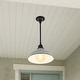 12.25" 1-Light Indoor/Outdoor Iron LED Pendant, by JONATHAN Y - 12.25 ...