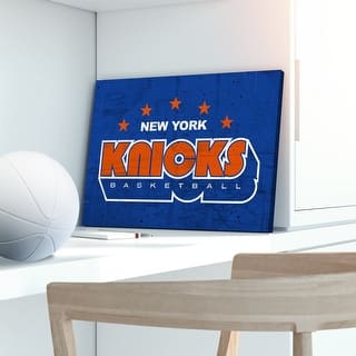 IKONICK New York Knicks Retro Stars Canvas Art - Bed Bath & Beyond ...