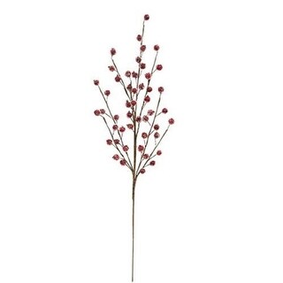 Icy Red Berry Branch - 21” long - Bed Bath & Beyond - 36950457