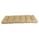 Tufted Indoor/Outdoor Bench Cushion (Multiple widths from 46 to 60 inch ...
