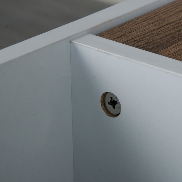 Particle Board Storage Cabinet with Display Shelf & Doors File Cabinet ...