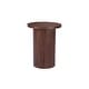 Round Wood End Table Fluted Pedestal Side Table - Bed Bath & Beyond ...