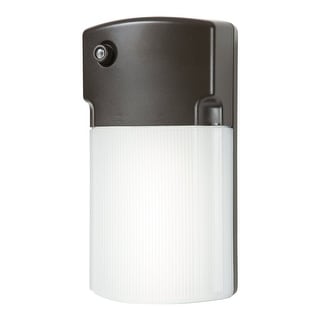 Outdoor Bronze Outdoor Integrated LED Wall Pack Light with Dusk to Dawn ...