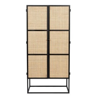 Rattan Webbing Modern Cabinet - Bed Bath & Beyond - 37829167