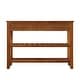 42 Inch Console Sofa Table with 2 Storage Drawer, 2 Tiers Entryway ...