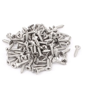 3.5mm x 16mm Countersunk Cross Head Self Tapping Screw Fasteners 100 ...