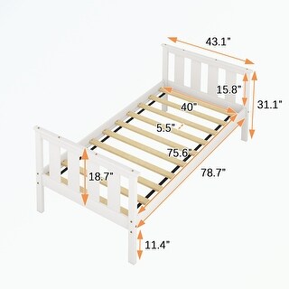 Twin Size Bed Frame with Headboard and Footboard - Bed Bath & Beyond ...