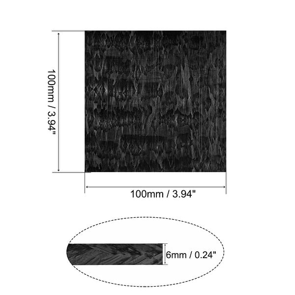 Acetal POM Sheet Polyoxymethylene Plate Sheet 100 x 150 x 6mm Black 4 ...
