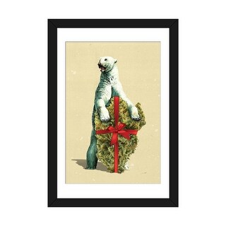 iCanvas "Santa Bear" by Figaro Many - Bed Bath & Beyond - 37466546