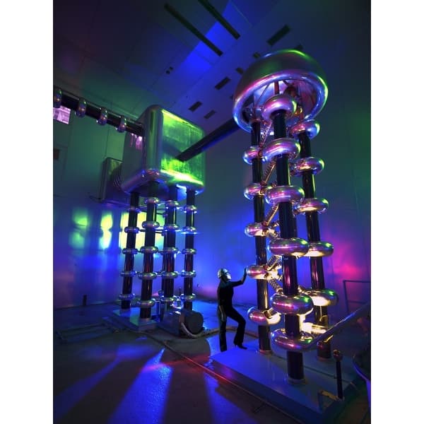 The Cockcroft Walton High-Energy Accelerator Generates A Proton Beam To ...