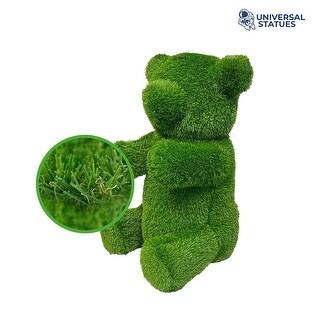 Artificial Turf Animal Topiary Green Sitting Bear - Unique Yard Decor ...