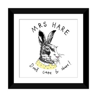 iCanvas "Mrs Hare Don't Care To Share" by Jimbobart - Bed Bath & Beyond ...