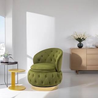 360 Degree Swivel Cuddle Barrel Accent Storage Chairs, Round Armchairs ...