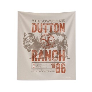 Paramount Yellowstone Dutton Ranch Printed Wall Hanging - 34"x40" - Bed ...