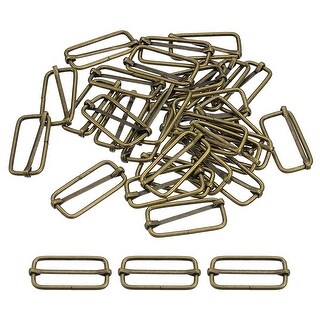 Slides Buckles, Metal Adjuster Slide Buckle Roller Pin Buckles, 60pcs ...