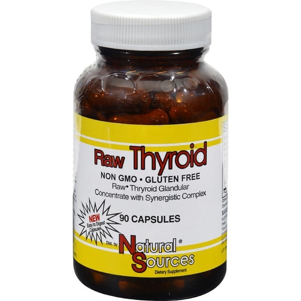 Natural Sources Raw Thyroid - 90 Capsules - Bed Bath & Beyond - 20732301