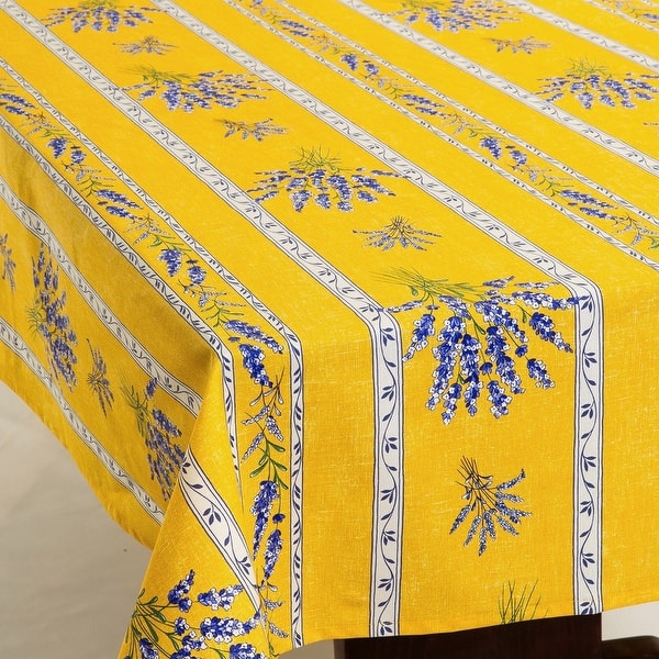 Amelie Michel Table Linens Coated-Cotton Wipe-Clean French Tablecloth ...