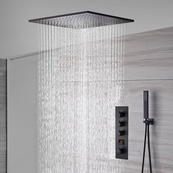 24inch ceiling mount rainfall waterfall shower systems 3 way ...