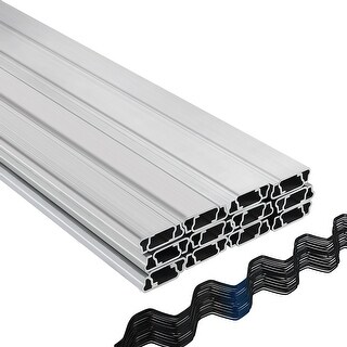 Spring Wire and Lock Channel, 6.56ft Spring Lock & U-Channel Bundle for ...
