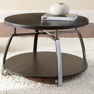 Unique Design Round Cocktail Table, Indoor Coffee Table for LIving Room ...