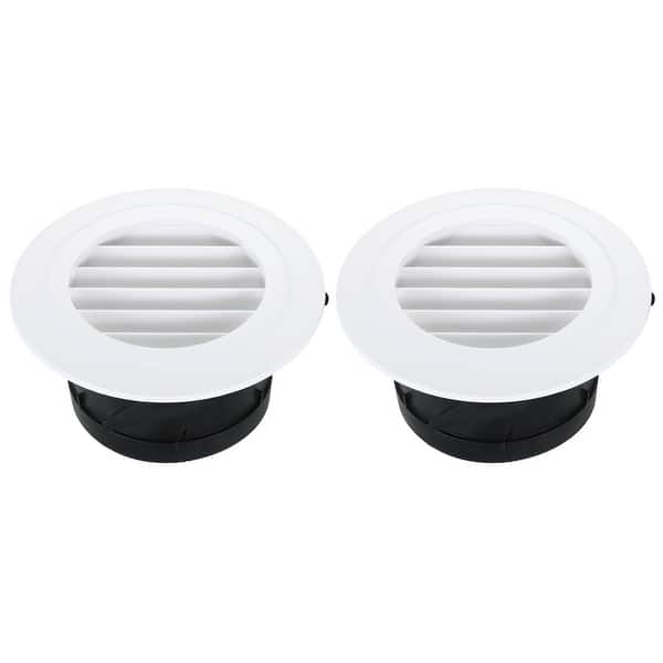 4" Round Air Vent 2pcs Ceiling Diffuser Grill Soffit Vent with Screen ...