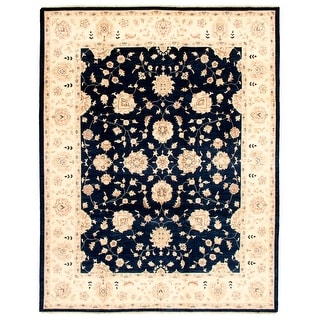 ECARPETGALLERY Hand-knotted Chobi Finest Dark Navy Wool Rug - 8'0 x 10 ...