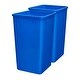 Rev-A-Shelf Polymer Replacement 27 Quart Trash Bin, Blue, 2 Pack, RV ...