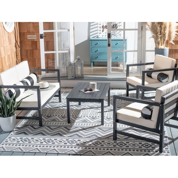 Safavieh montez 4 piece outdoor set with accent pillows store