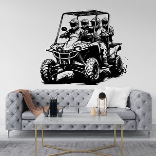 ATV Rider Wall Decal, Quad Wall Decor 4x4 Wheeler OffRoad - Bed Bath ...
